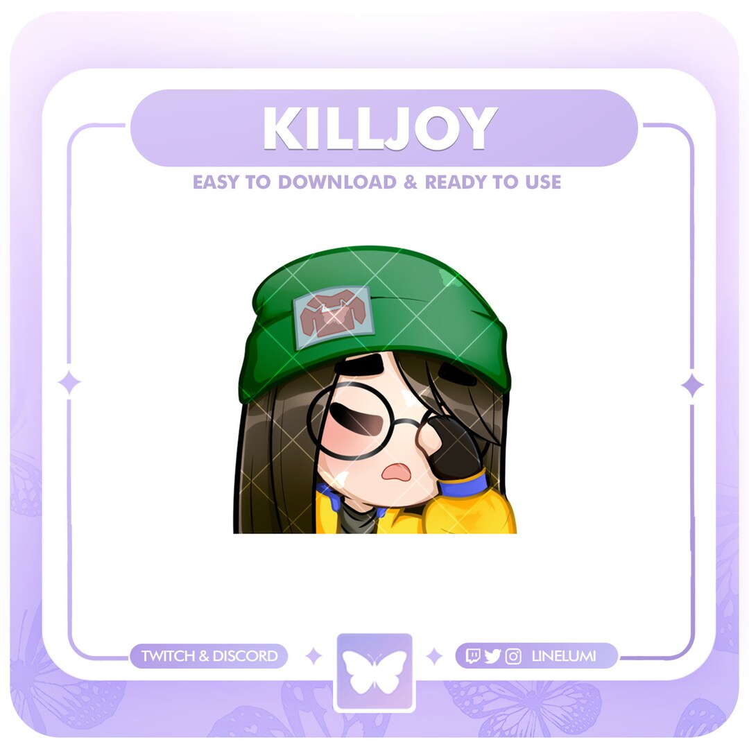 Killjoy Valorant Facepalm Twitch Emote Valorant Killjoy Emote Cute ...