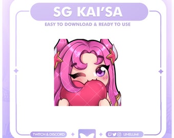Star Guardian Kai'sa Animated Emotes League of Legends - Etsy