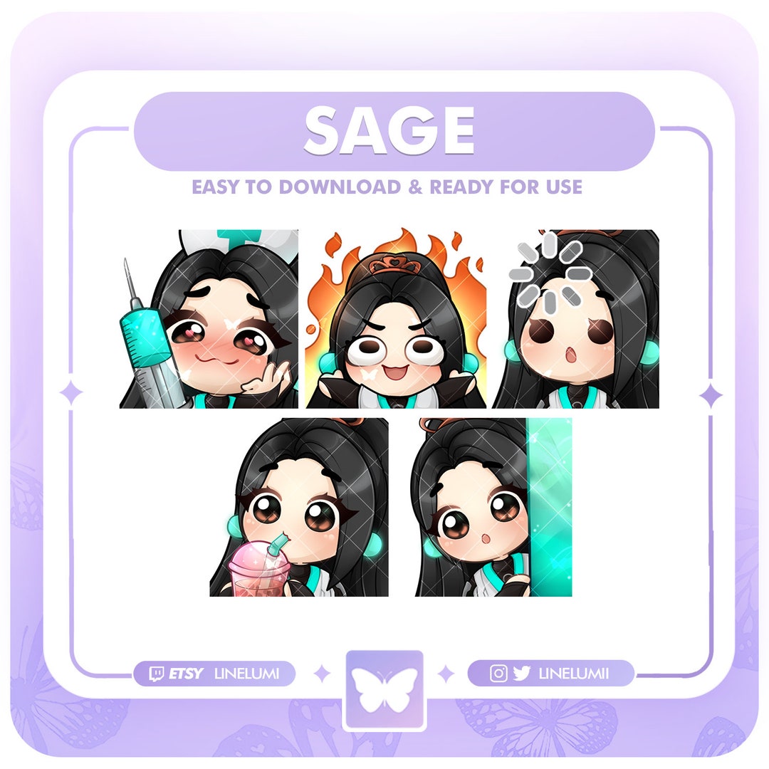 Sage Valorant Twitch Emotes Valorant Sage Emotes Cute Valorant Discord ...