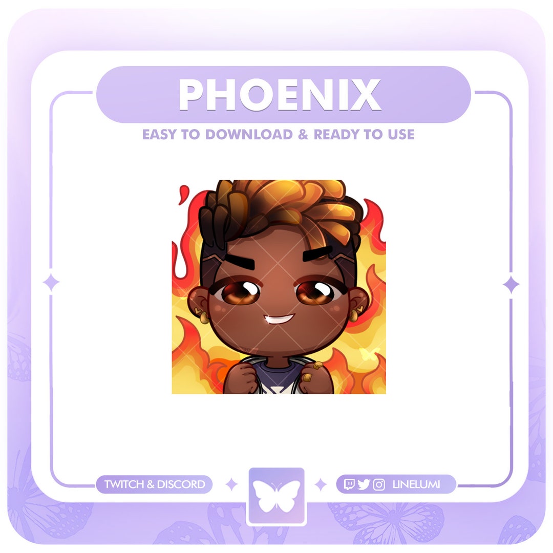 Phoenix Valorant Cool Twitch Emote Valorant Phoenix Ult Emote Cute ...