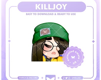 ANIMATED Killjoy Valorant Emote for Twitch or Discord Streamers ...