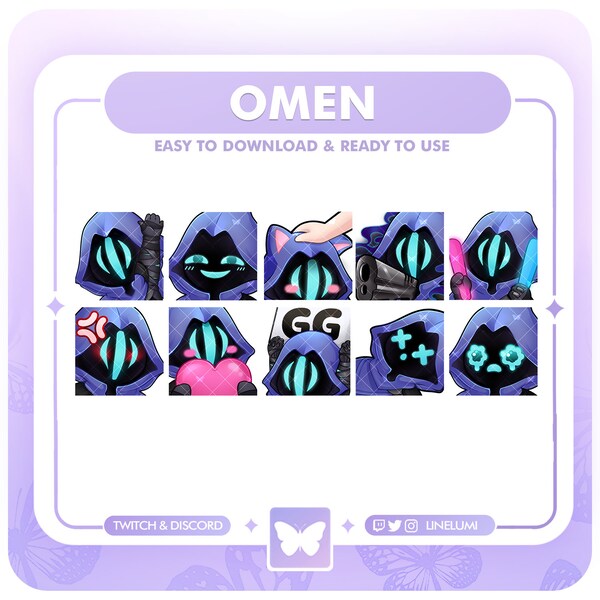 Omen Valorant Emotes Etsy