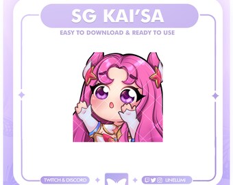Star Guardian Kai'sa Animated Emotes League of Legends - Etsy