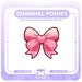 Pink Ribbon Channel Points Icon for Twitch Cute Bow Twitch Channel ...