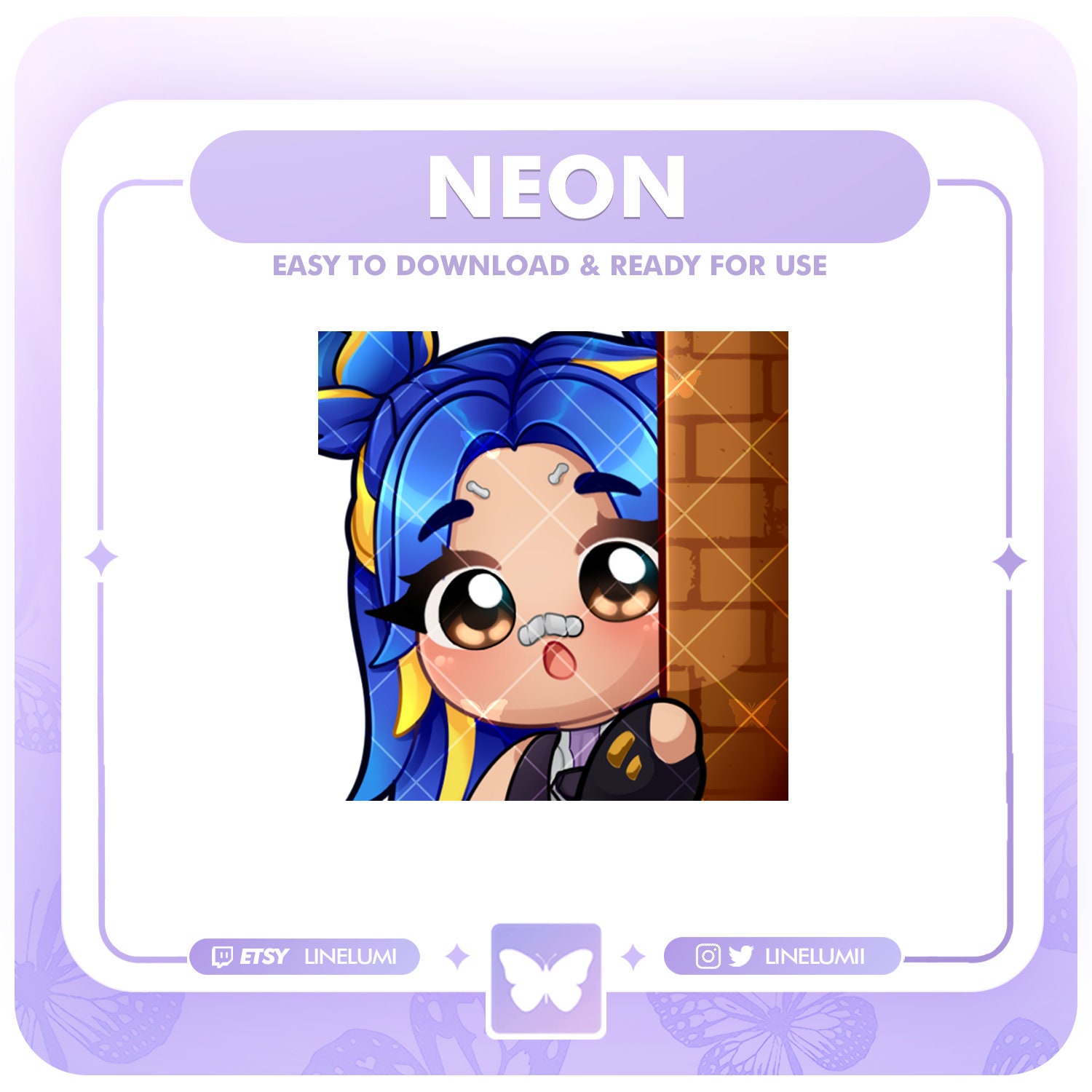 Neon Valorant Lurk Twitch Emote Valorant Neon Emote Cute Valorant ...