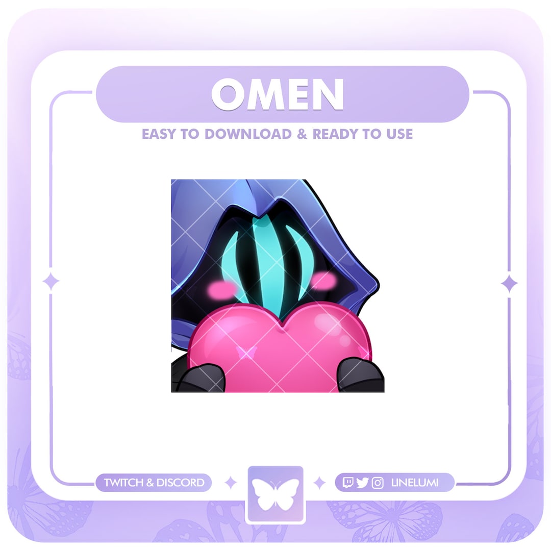 Omen Valorant Heart Twitch Emote Valorant Omen Love Emote Cute Valorant ...