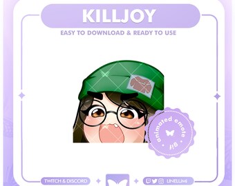 ANIMATED Killjoy Valorant Emote for Twitch or Discord Streamers ...