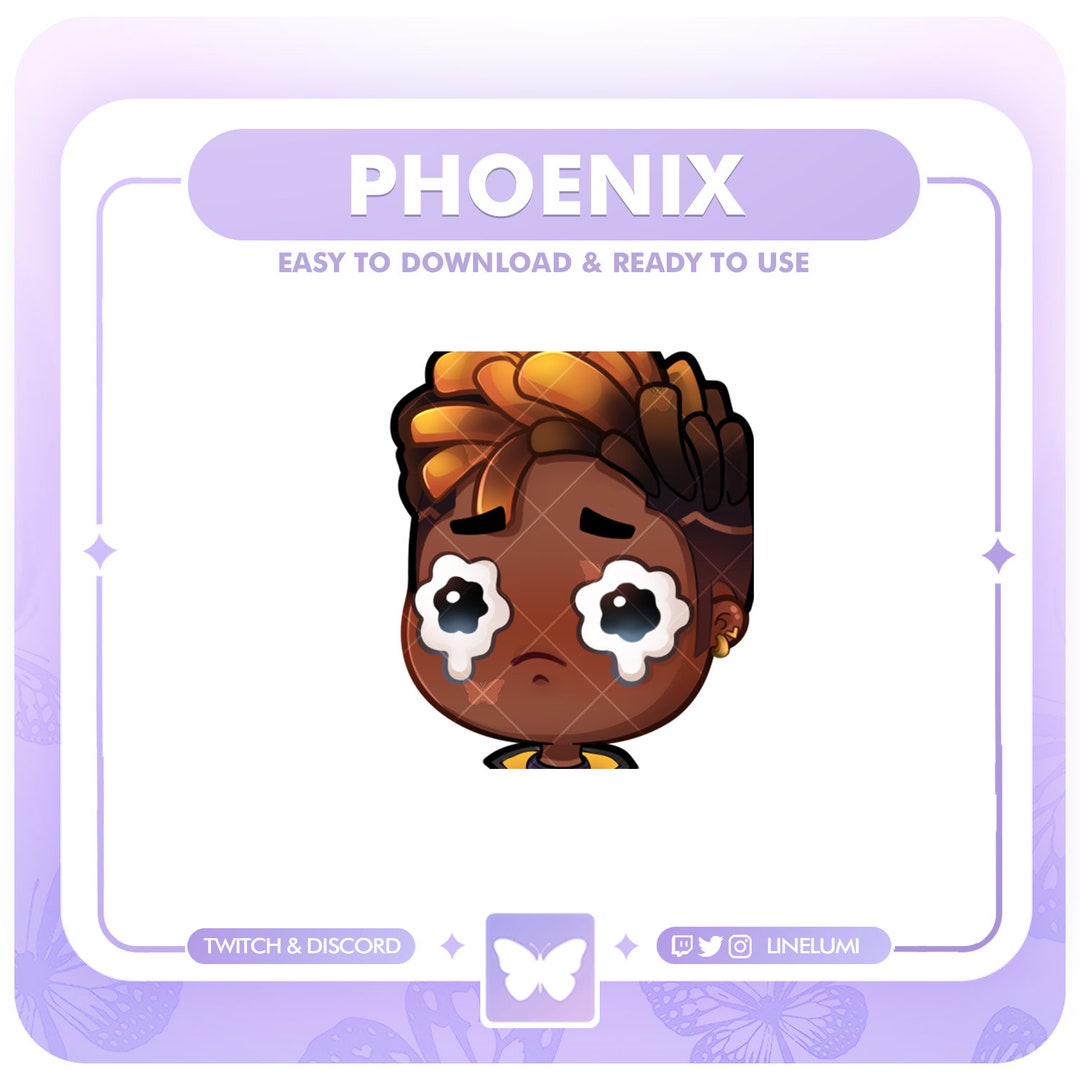 Phoenix Valorant Cry Twitch Emote Valorant Phoenix Low Tab Emote Cute ...