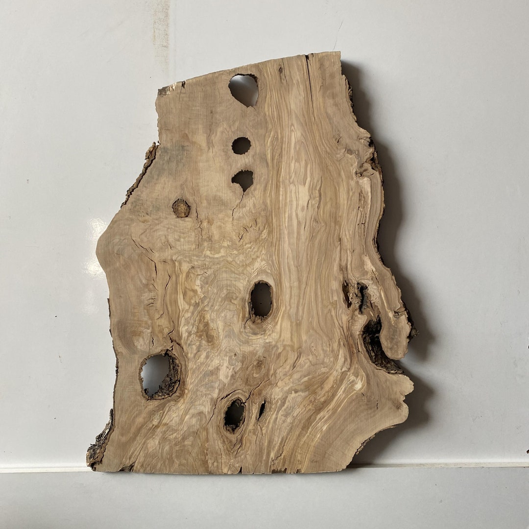 Olive Wood Slap Live Edge Epoxy Resin Wood Raw Edge Handmade Wood ...