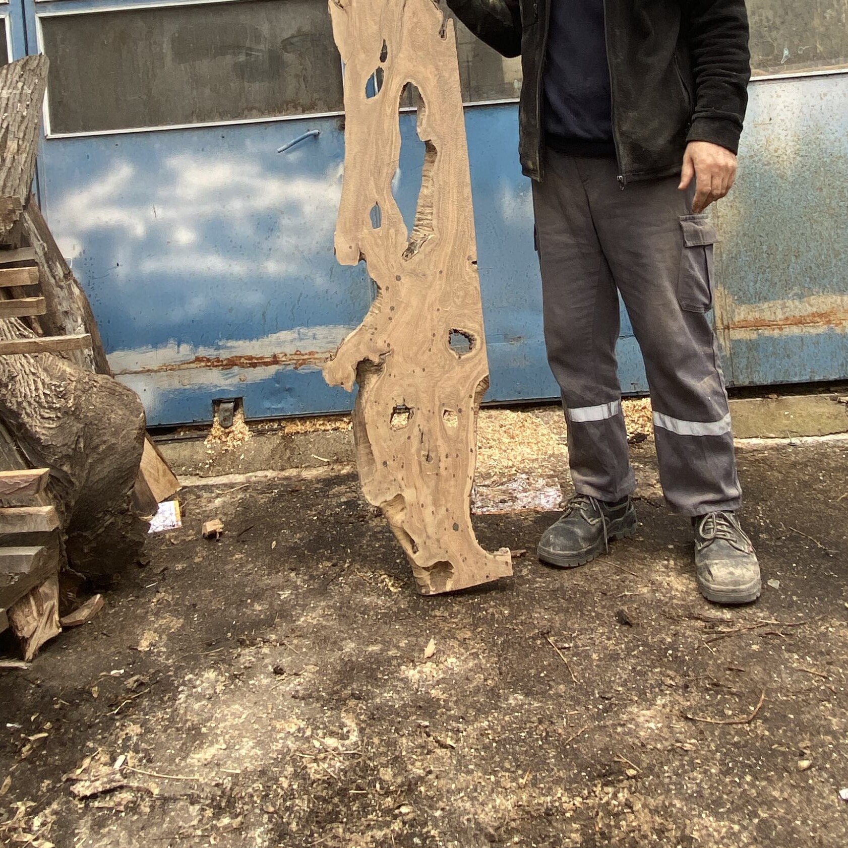 Unique Wood Slice Wood Raw Edge Resin Handmade Turkish Wood Planks Live ...