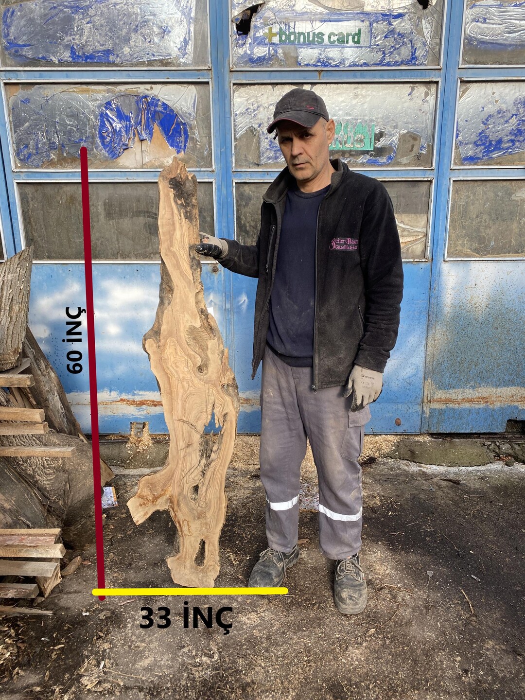 Unique Wood Slice Wood Raw Edge Resin Handmade Turkish Wood Planks Live ...