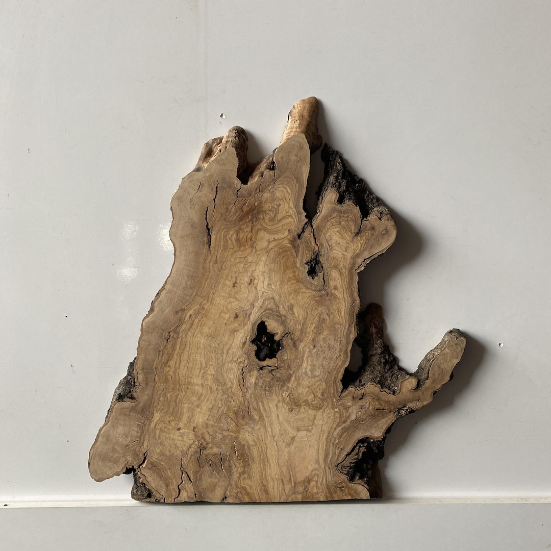 Olive Wood Slap Live Edge Epoxy Resin Wood Raw Edge Handmade Wood ...