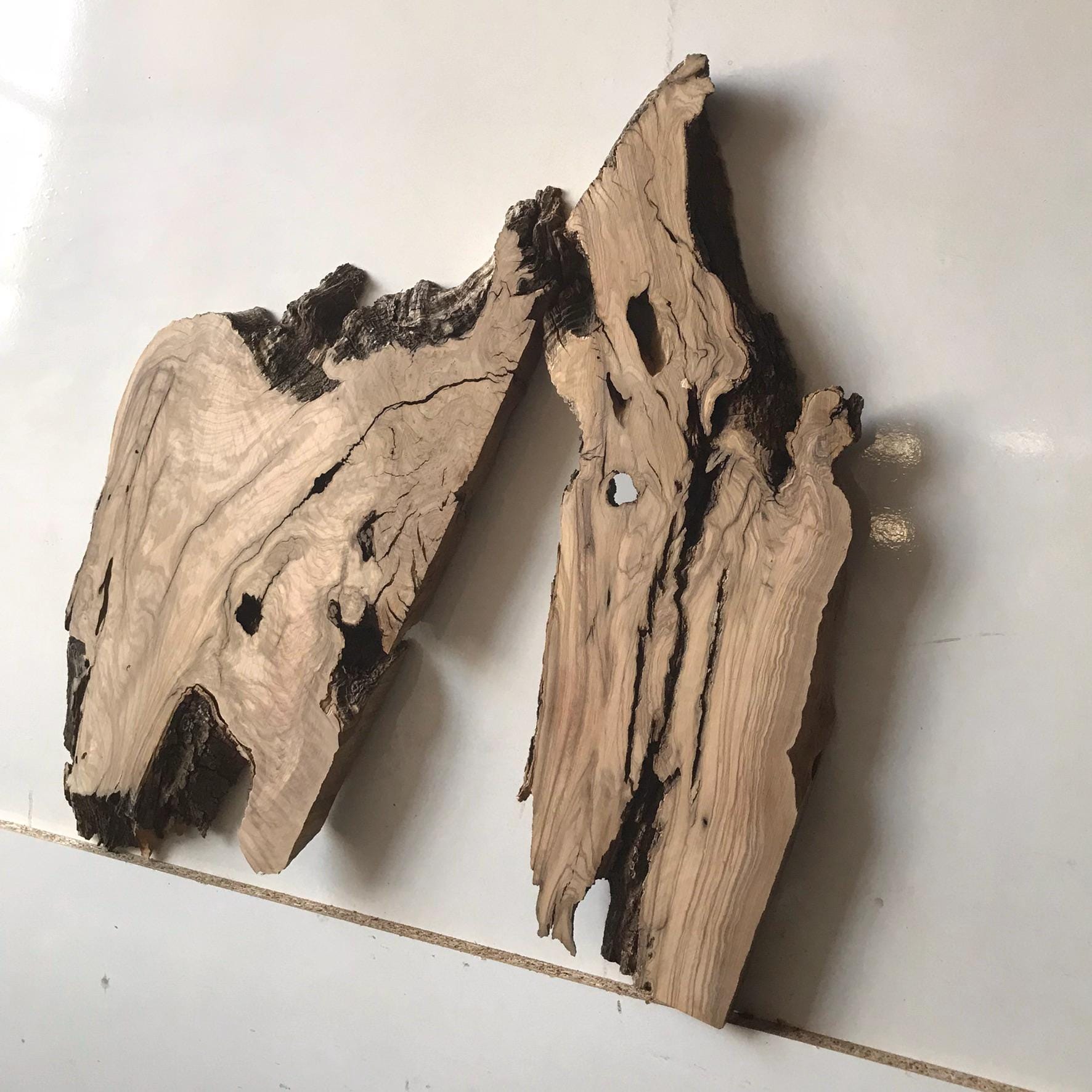 Unique Wood Slice Wood Raw Edge Resin Handmade Turkish Wood Planks Live ...