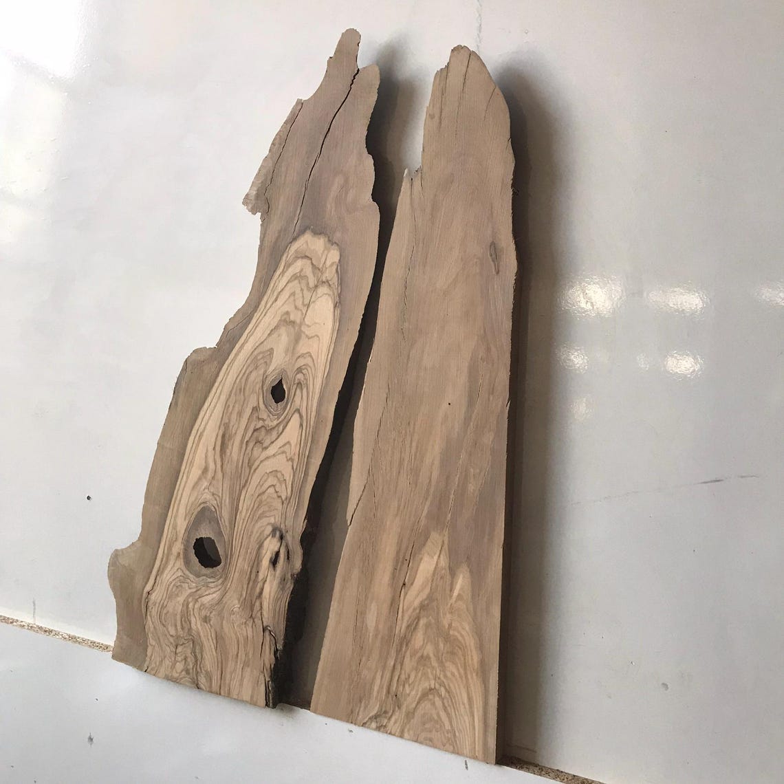 Unique Wood Slice Wood Raw Edge Resin Handmade Turkish Wood Planks Live ...
