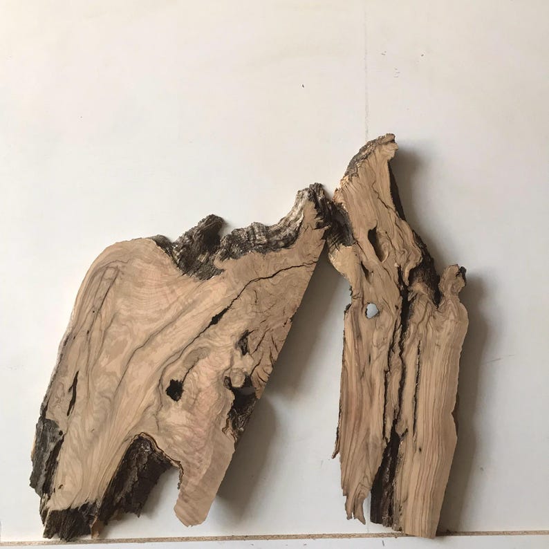 Unique Wood Slice Wood Raw Edge Resin Handmade Turkish Wood Planks Live ...