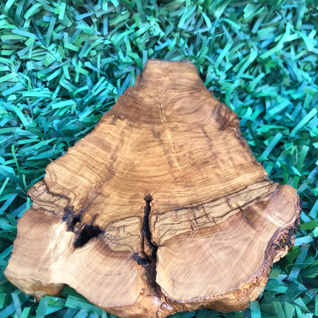 Turkish Olive Root Plate, Small Wood Slab Wood Raw Edge Resin Handmade ...
