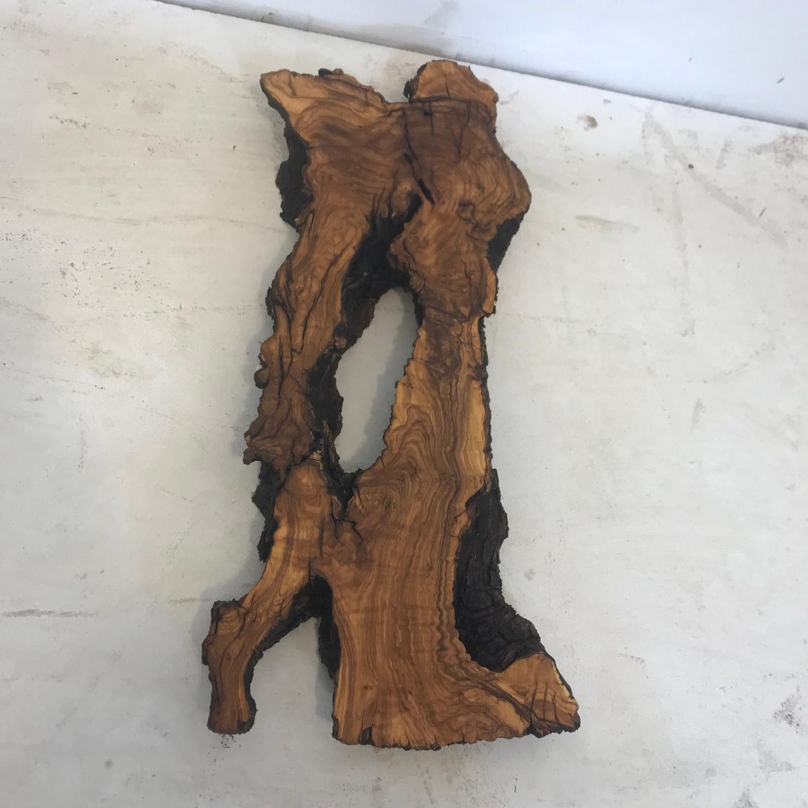 Turkish Olive Wood Live Edge Slab, Epoxy Resin River Table Plank (15.3 ...