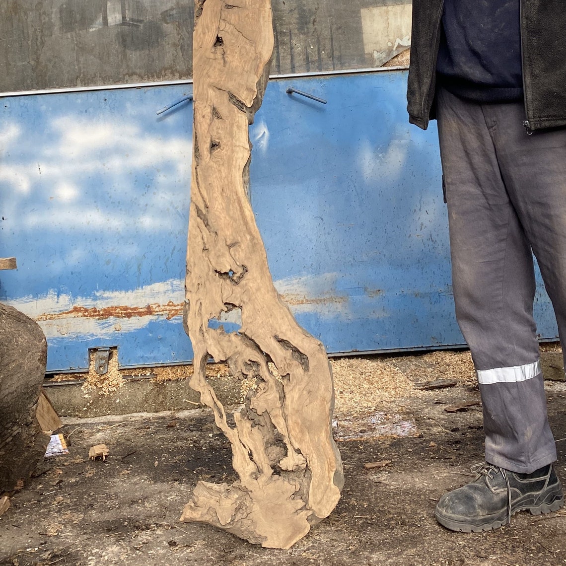 Unique Wood Slice Wood Raw Edge Resin Handmade Turkish Wood Planks Live ...
