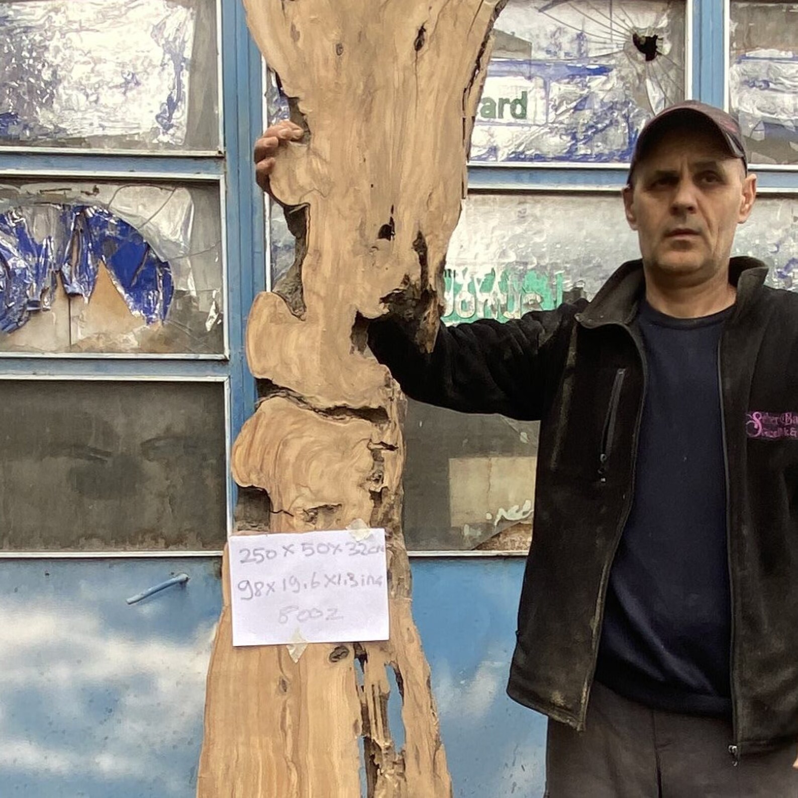 Unique Wood Slice Wood Raw Edge Resin Handmade Turkish Wood Planks Live ...