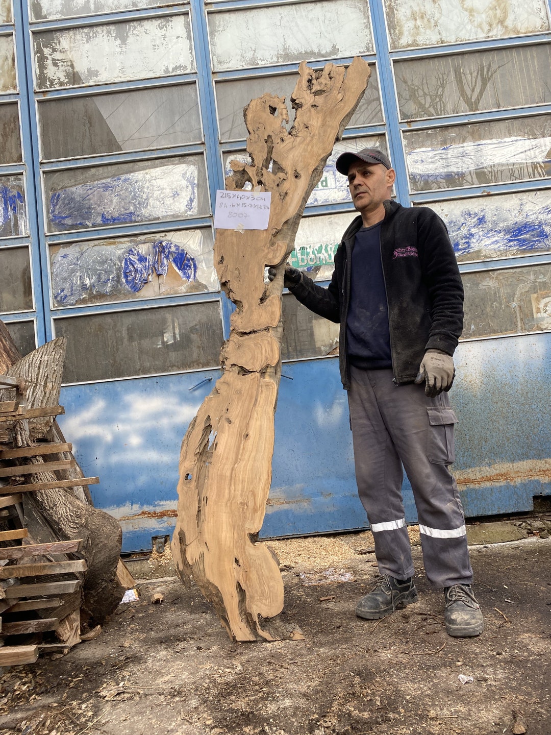 Unique Wood Slice Wood Raw Edge Resin Handmade Turkish Wood Planks Live ...