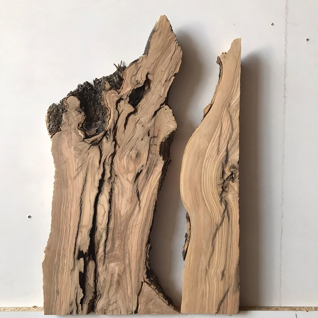 Unique Wood Slice Wood Raw Edge Resin Handmade Turkish Wood Planks Live ...