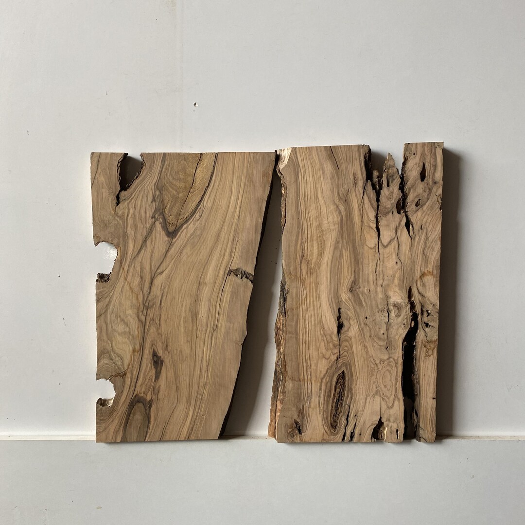 Olive Wood Slap Live Edge Epoxy Resin Wood Raw Edge Handmade Wood ...