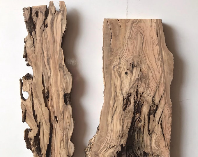 Unique Wood Slice Wood Raw Edge Resin Handmade Turkish Wood Planks Live ...