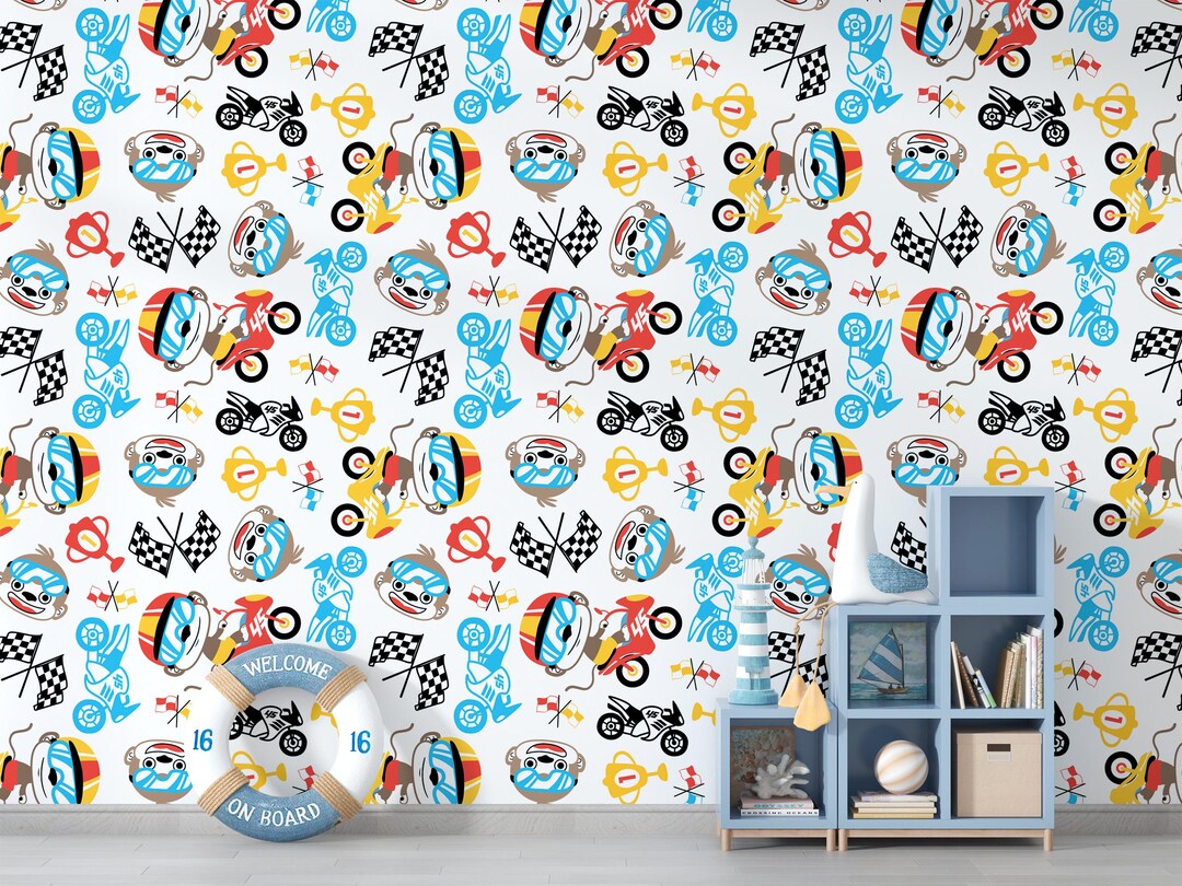 Motorcycle Room Decor Wallpaper Removable Peel and Stick Wallpaper ...