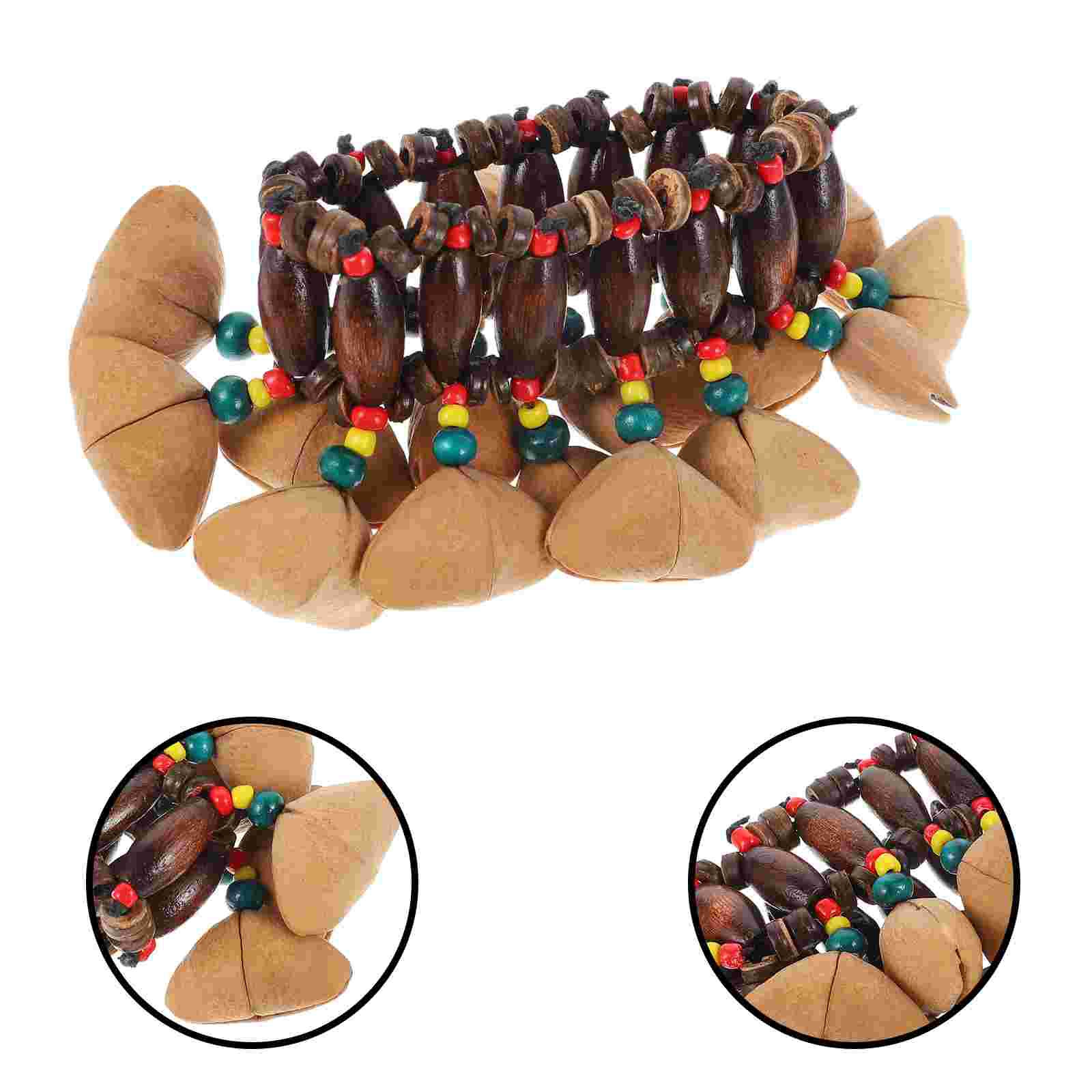Handbells Handmade Nuts Shell Bracelet Percussion Accessory Djembe ...