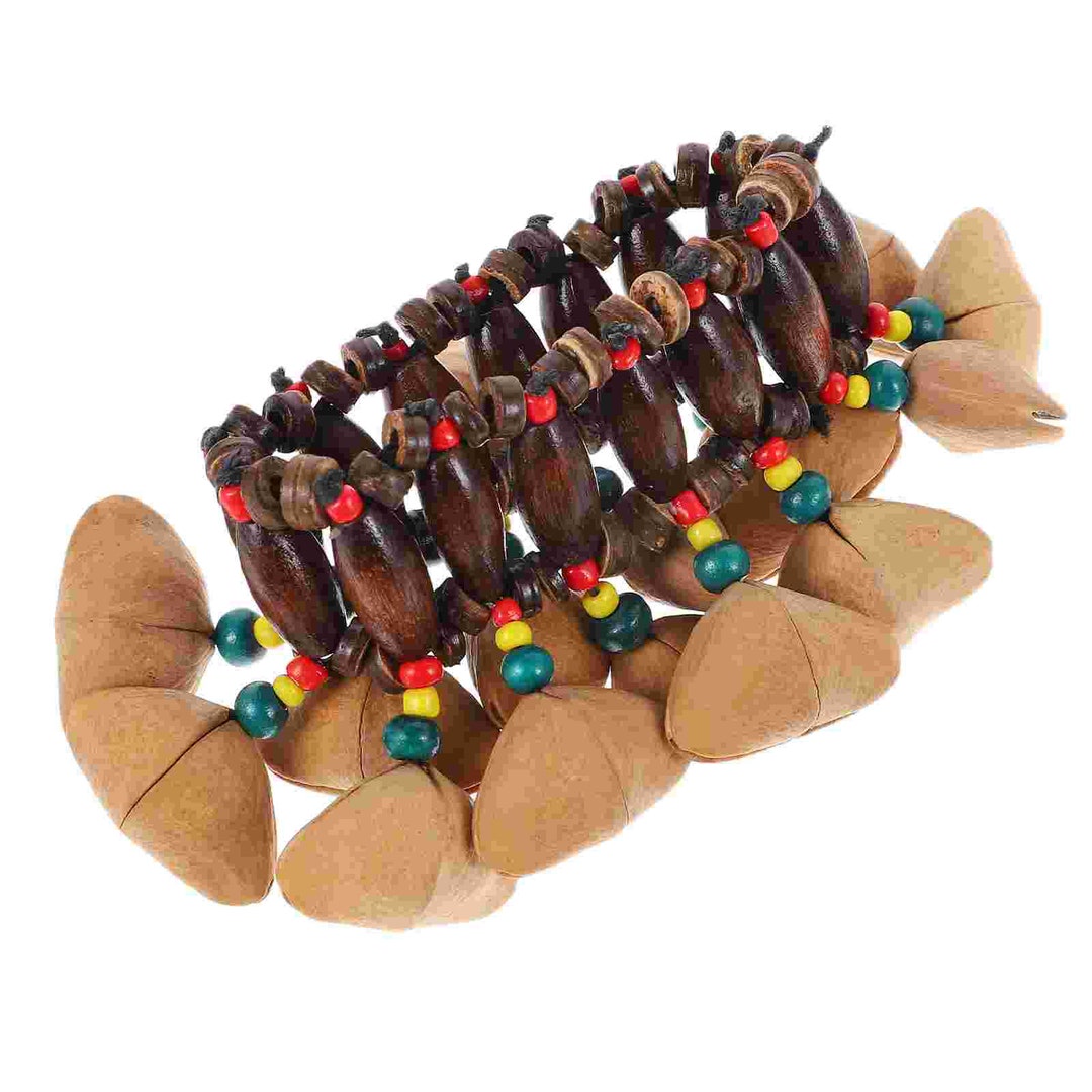 Handbells Handmade Nuts Shell Bracelet Percussion Accessory Djembe ...