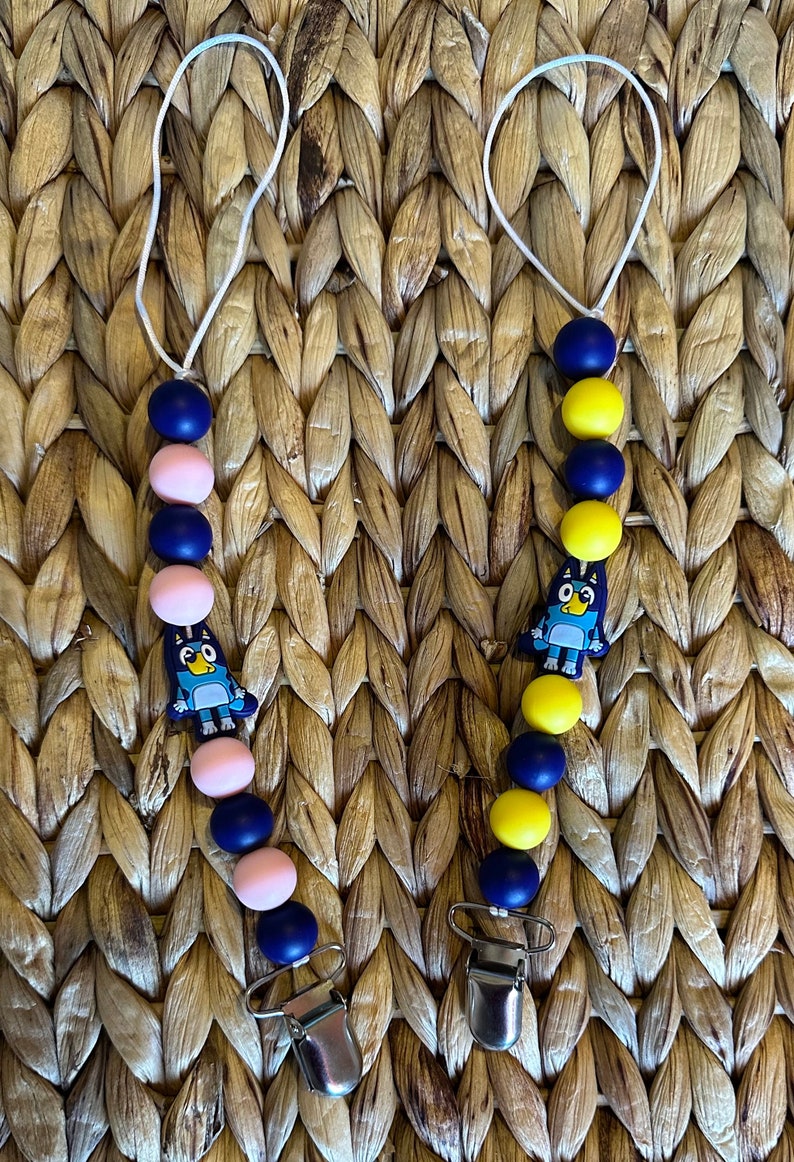 Bluey Pacifier Clips/key Chains - Etsy