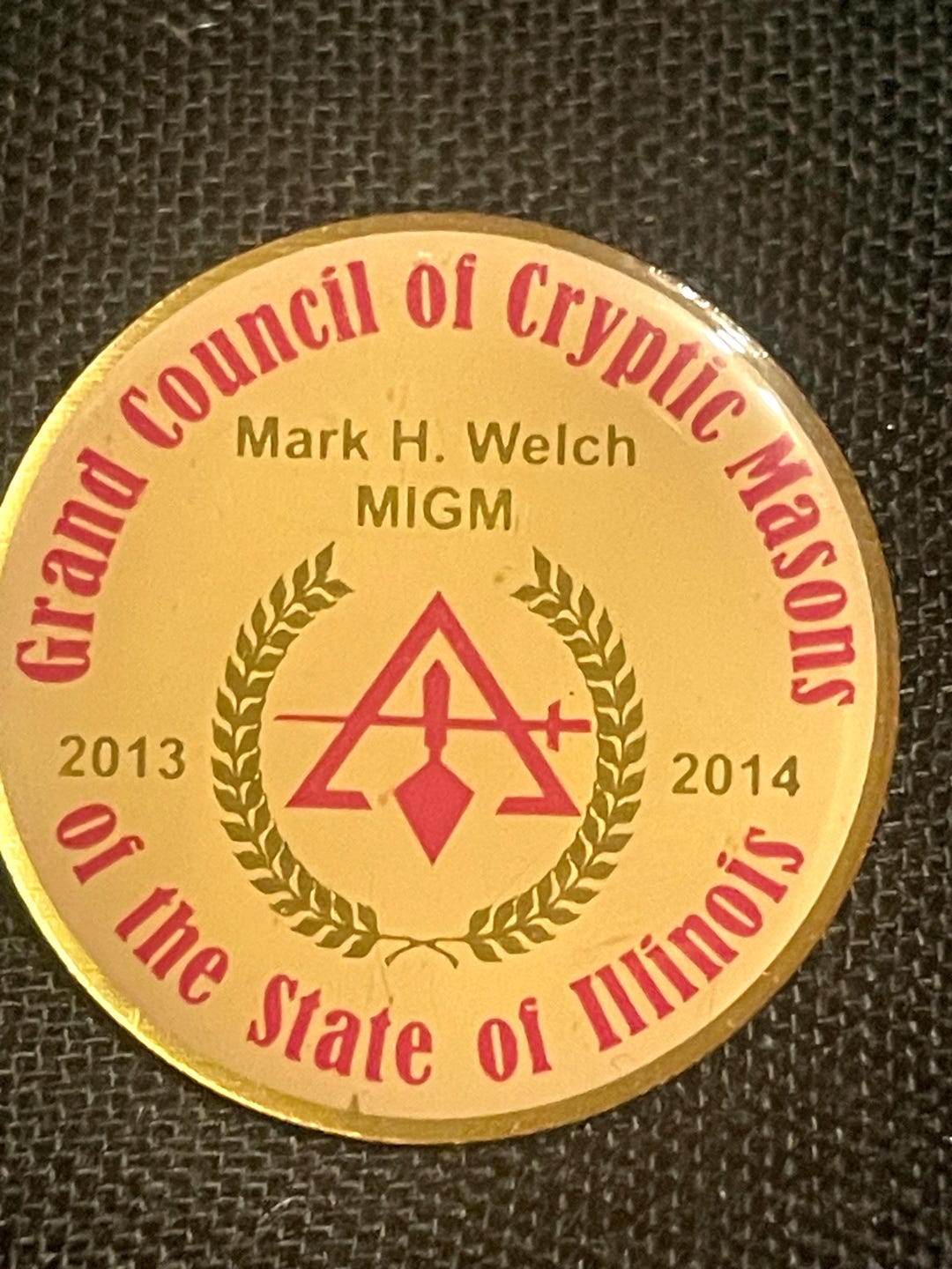 1 Freemason Masonic Pin Grand Council of Cryptic Masons - Etsy