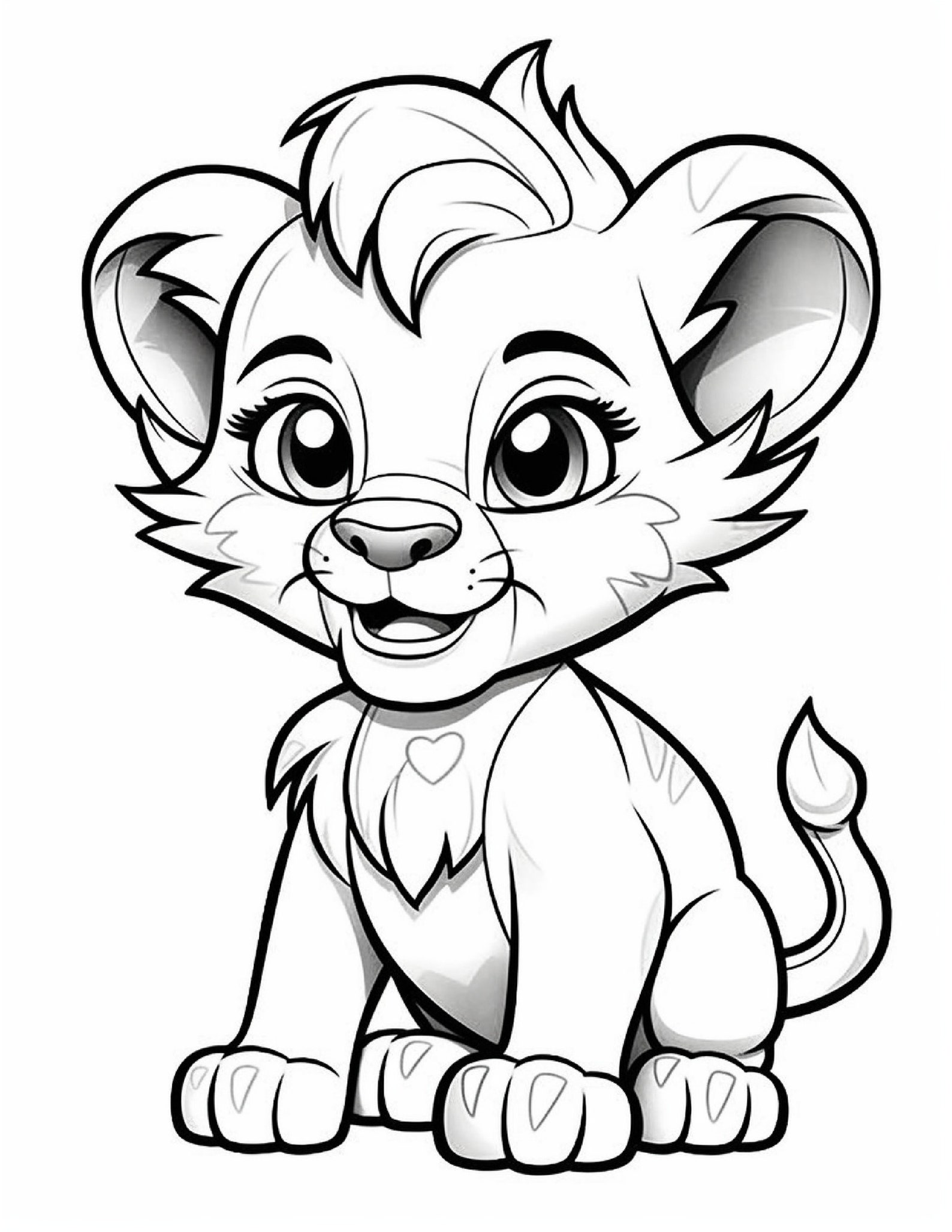 5 Animal Color Kids Pages - Etsy