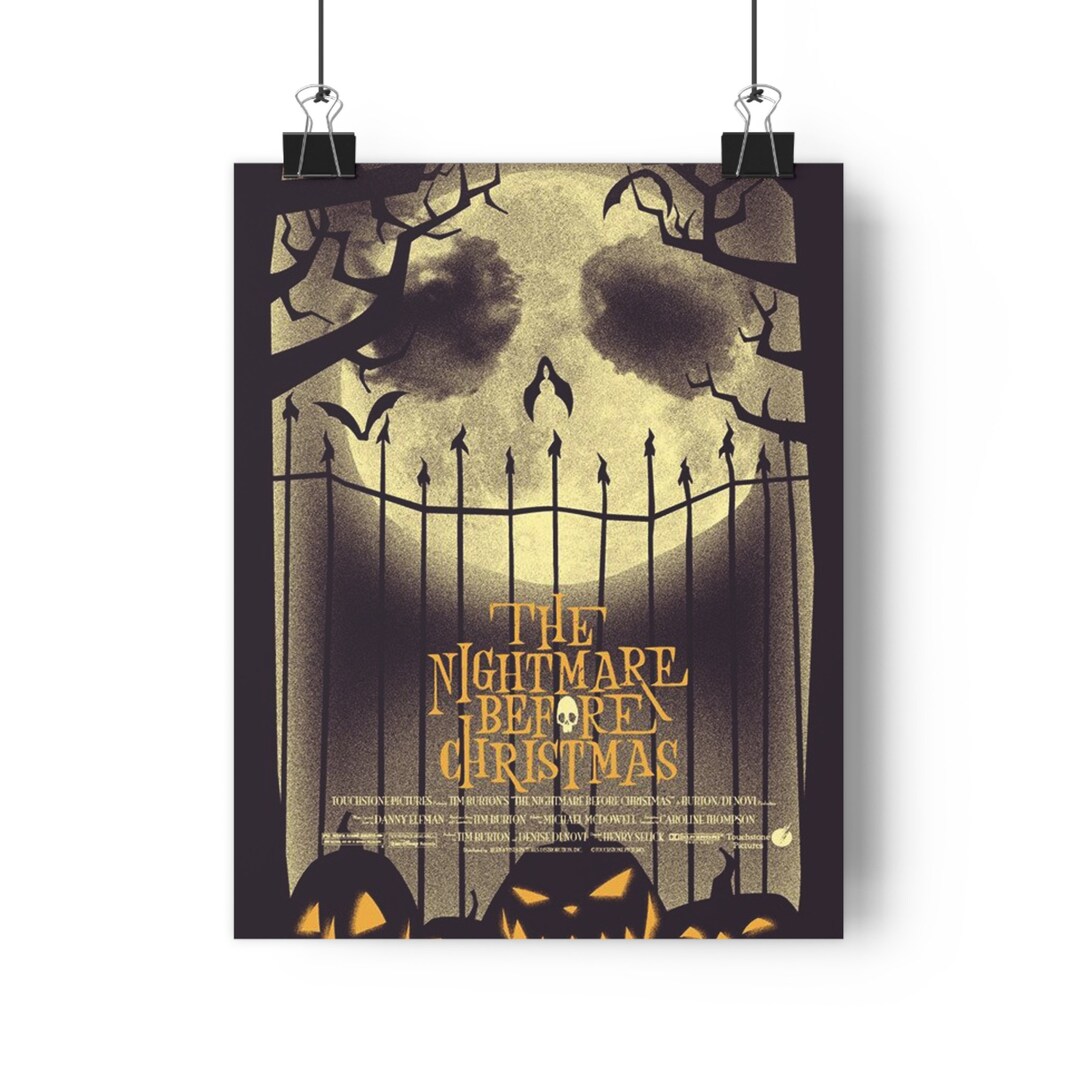 Nightmare Before Christmas Poster - Etsy