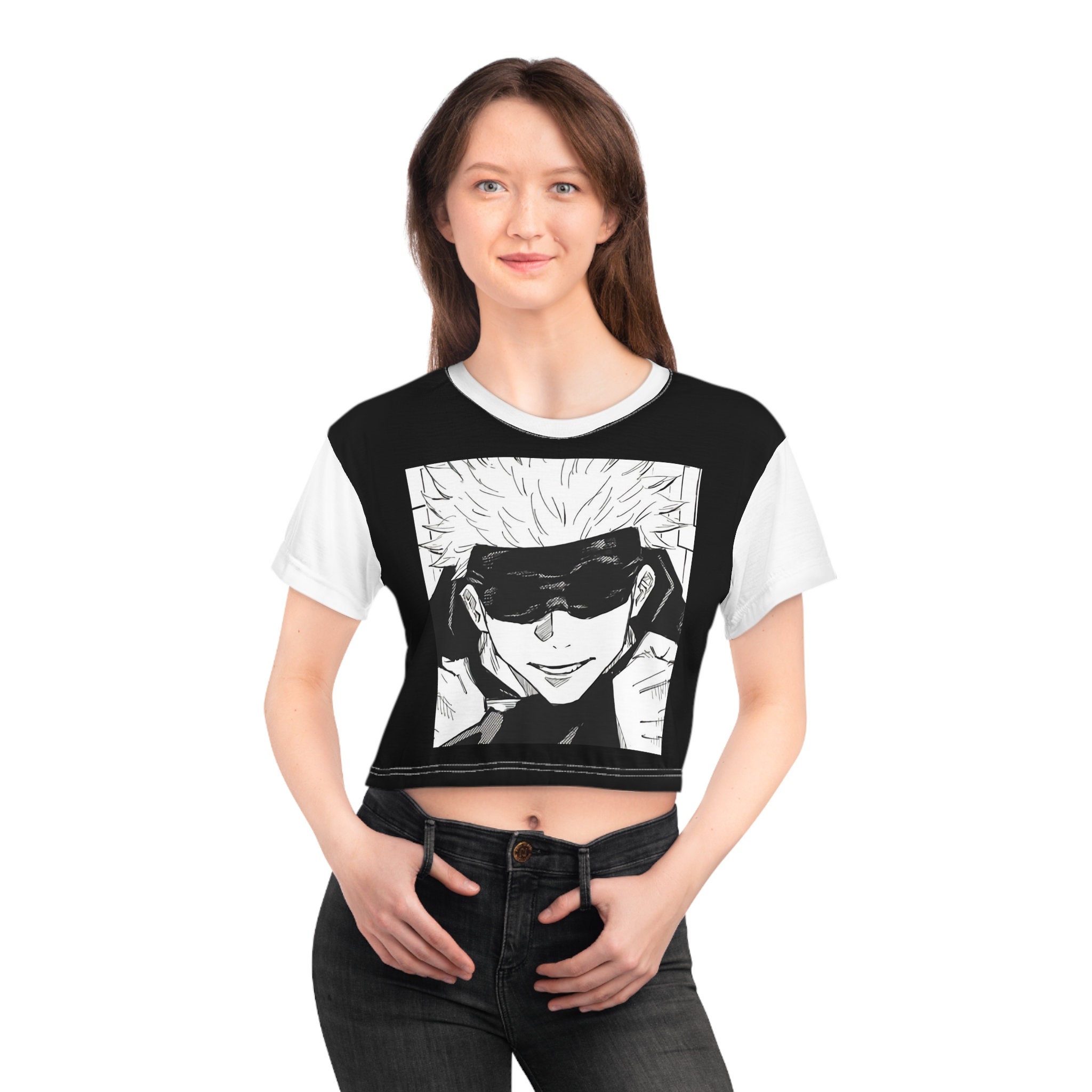 Jujutsu Kaisen T-shirt Gojo Crop Top Anime Merchandise - Etsy