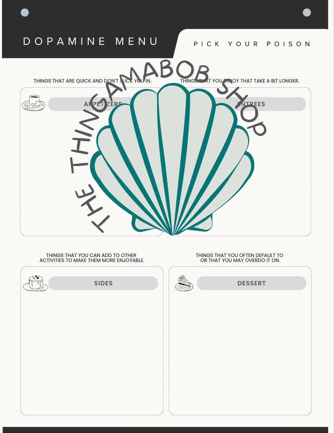 Dopamine Menu | ADHD Resources | Autism Resources - Etsy