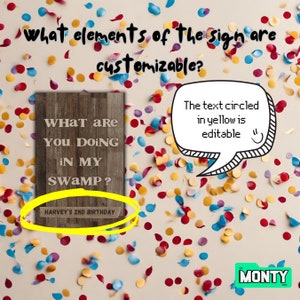 Shrek Customizable Welcome Sign Printables | Personalized Shrek Party ...