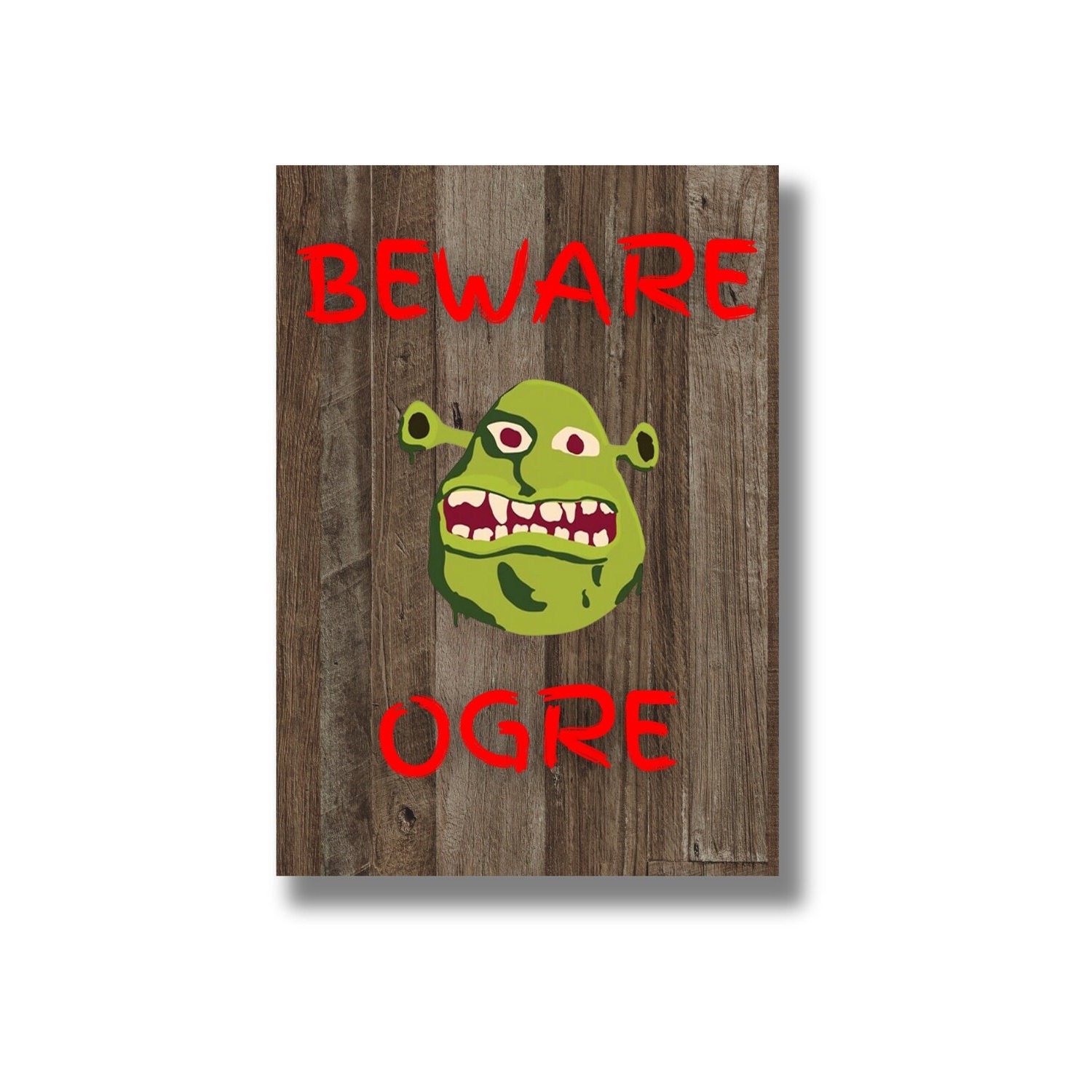 Shrek Party Signage Digital Downloads - Instant Printable Decorations ...