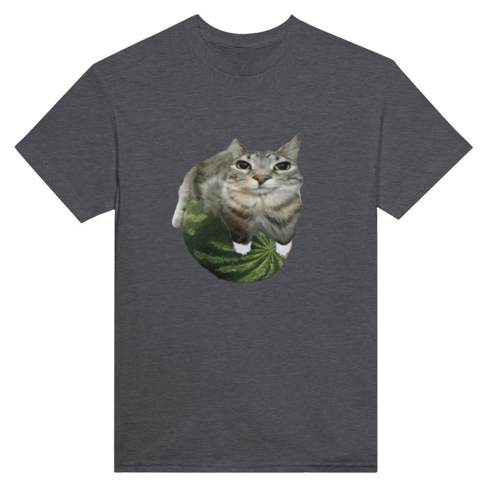 Cat on Watermelon, Cat Meme, Funny Cat, Watermelon Cat, Gift Tshirt ...