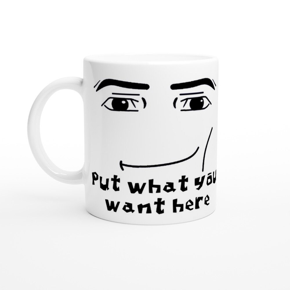 Personalized Roblox Man and Woman Face Cup Mug, Gift Coffee Mugs, Funny ...
