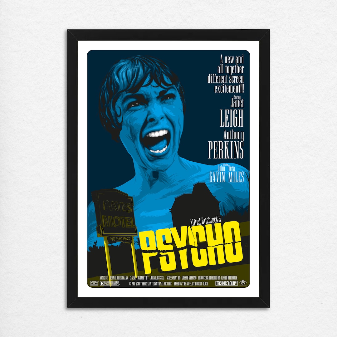 Psycho - Alternative Film Poster - Horror Movie Poster - Etsy