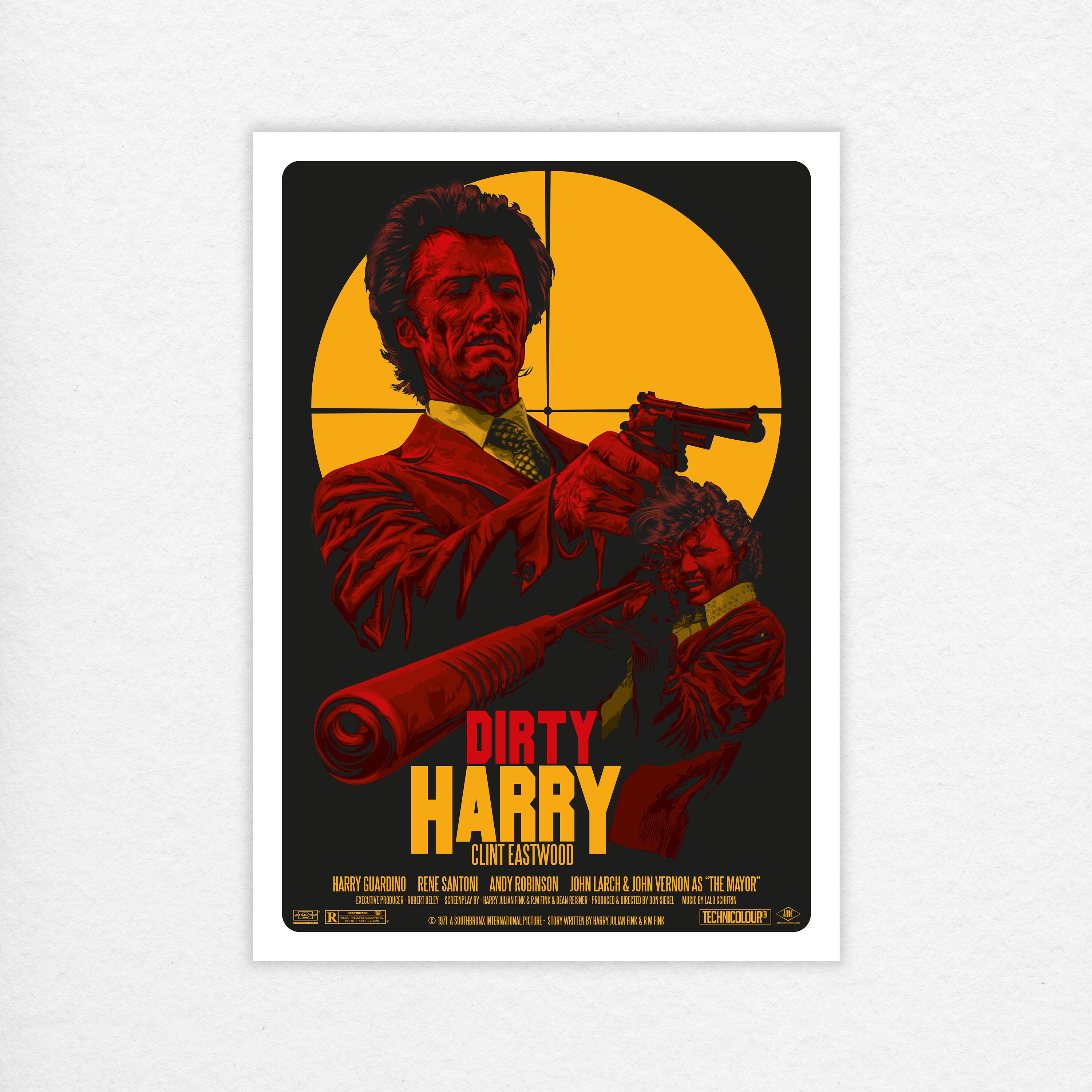 Dirty Harry (1971) - Alternative Film Poster - Harry Callahan - Clint ...