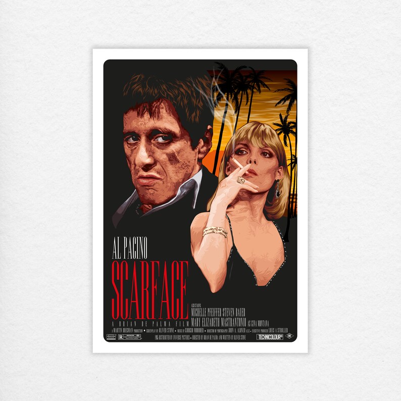 Scarface (1983) - Alternative Film Poster - Al Pacino - Tony Montana - Etsy