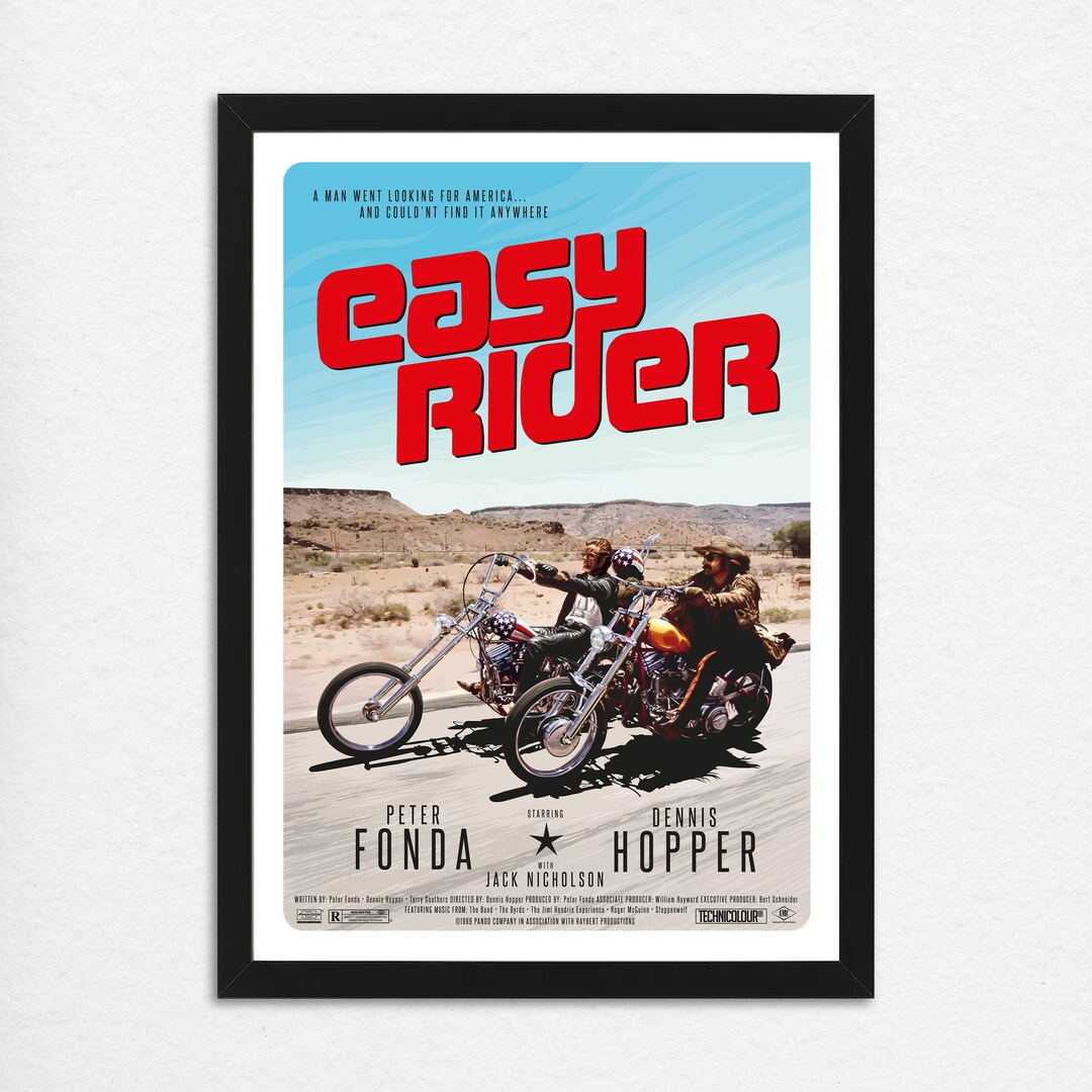 Easy Rider Film Poster - Alternative Film Poster - Easy Rider 1969 - Etsy