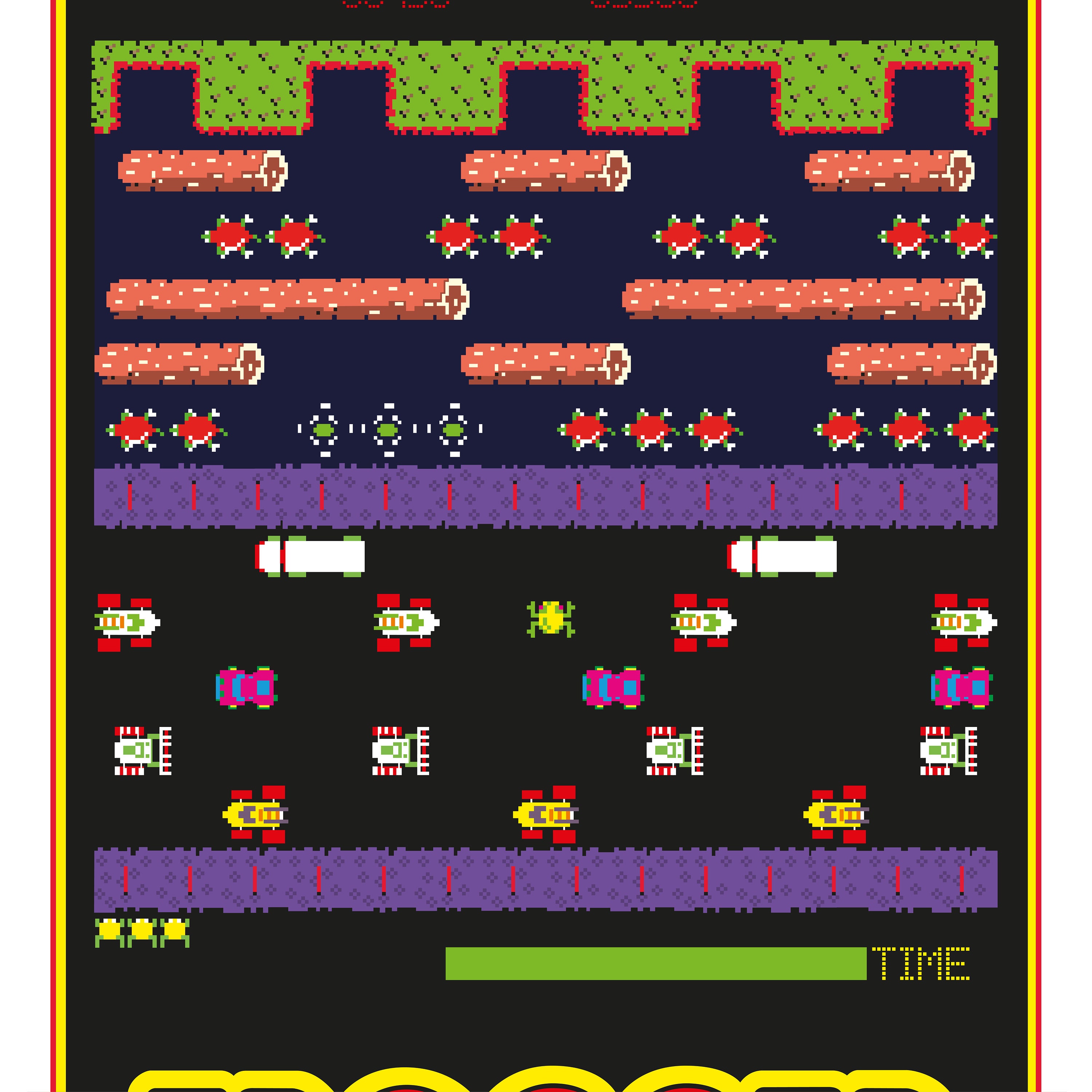 Frogger Arcade Poster: Retro 80s Gaming Art Print - Etsy