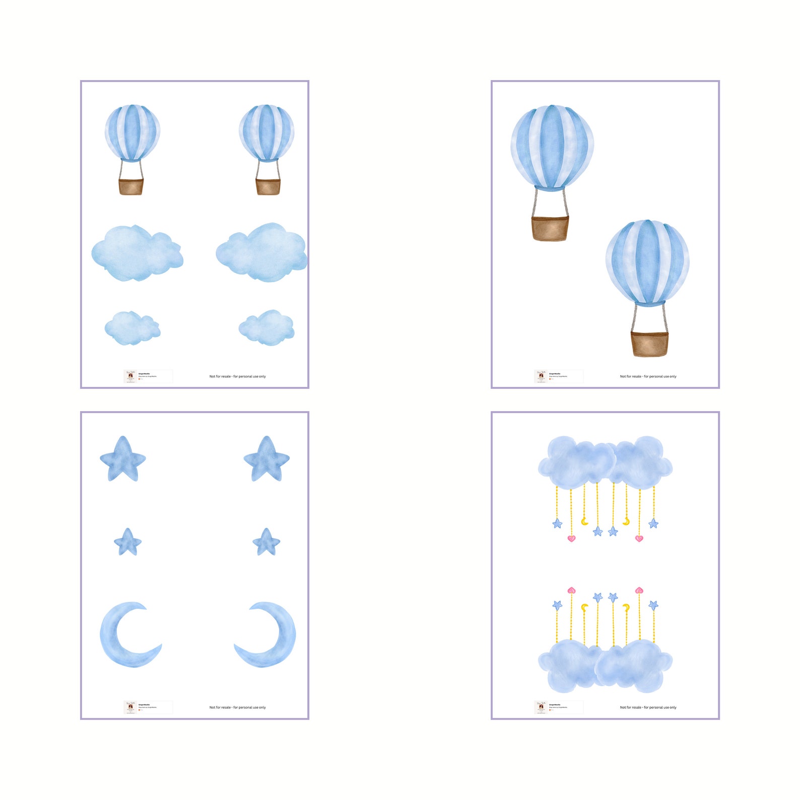 Downloadable Hot Air Balloon Cake & Cupcake Topper and Center Piece to ...