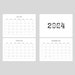 Printable Calendar Monthly Planner 2024 Landscape A4 US Letter A5 ...