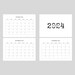Printable Calendar Monthly Planner 2024 Landscape A4 US Letter A5 ...
