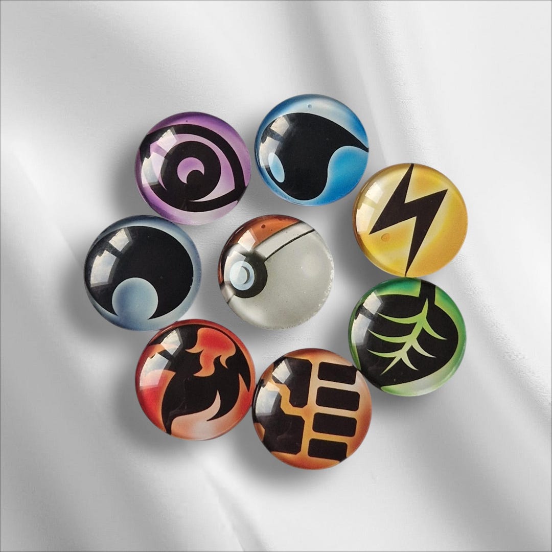 8x Magnets Energy & Pokeball Made From Real Pokemon Trading Cards - Etsy