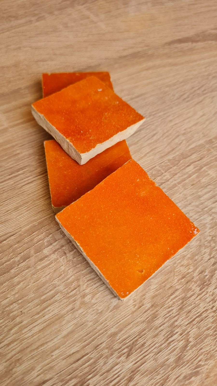 Moroccan Orange Zellige Tiles Handcrafted Tiles for Kitchen and ...